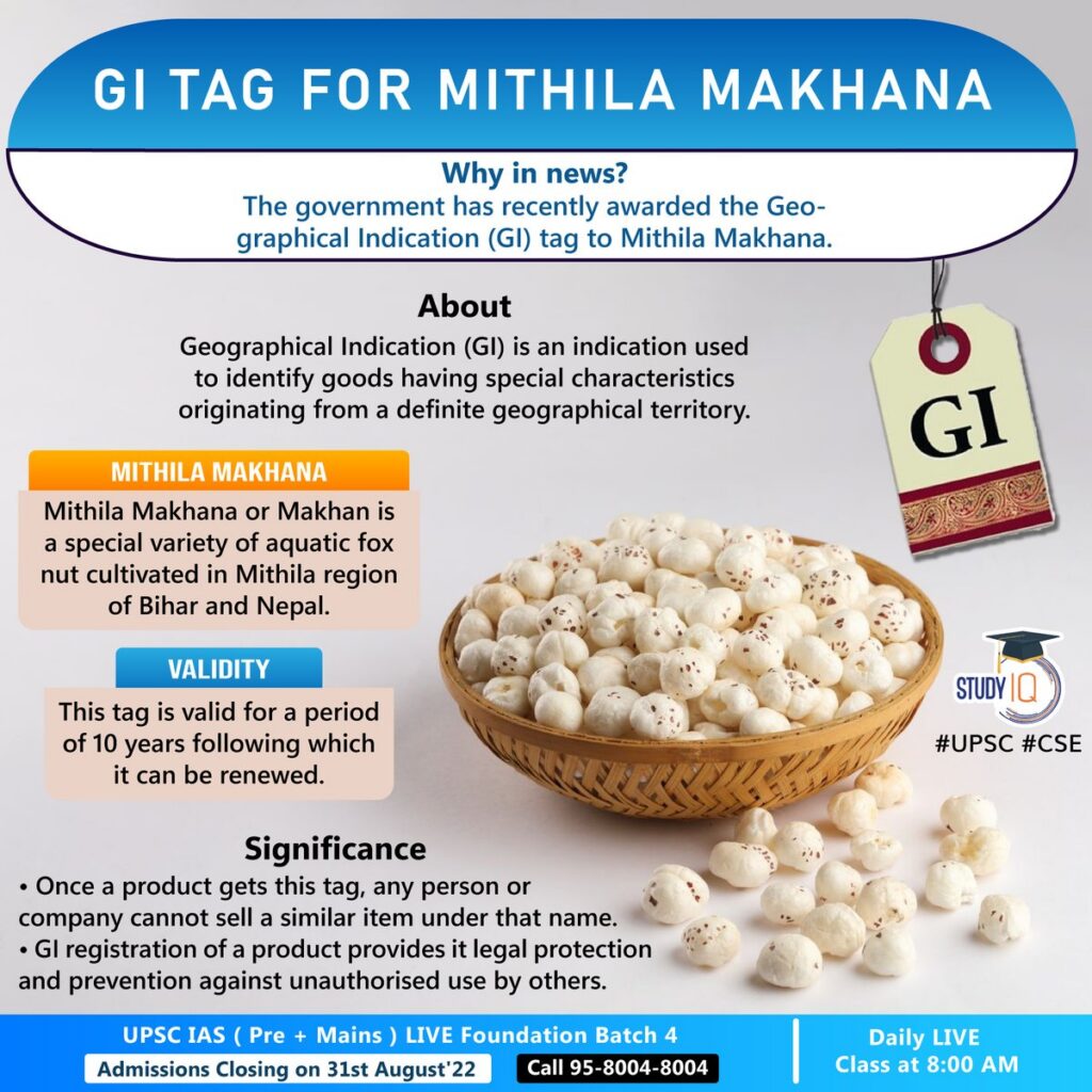 The GI Tag Advantage: What it Means for Makhana and Indian Farmers – UDDARA